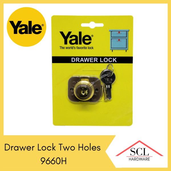 YALE Drawer Lock (Two Holes) | Shopee Philippines