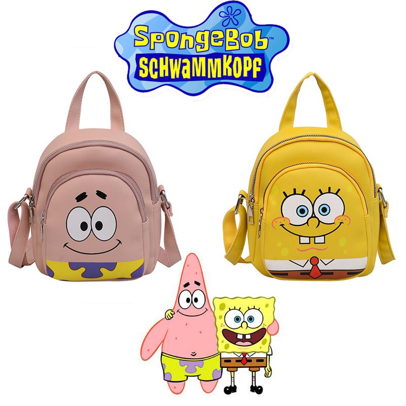 Spongebob Squarepants Patrick Star Kids Backpack Cartoon Printed ...
