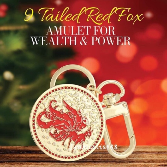 9 Tailed Red Fox Amulet Keychain to Attract Money Luck | Shopee Philippines