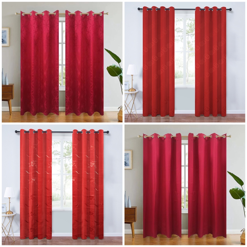 Single Color Luxury Assorted Design Grommet Curtain Polyester For ...