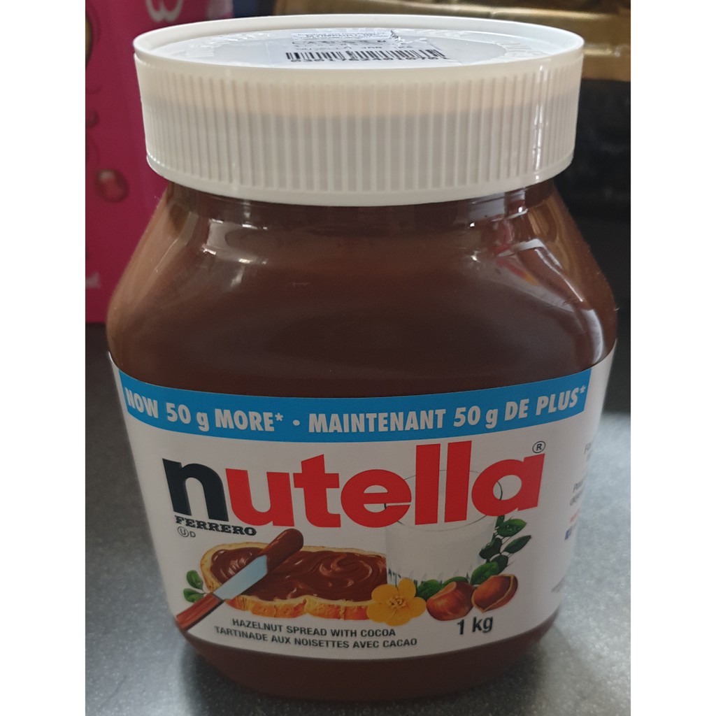 Ferrero Nutella Hazelnut Spread with Cocoa 900g /1kg | Shopee Philippines