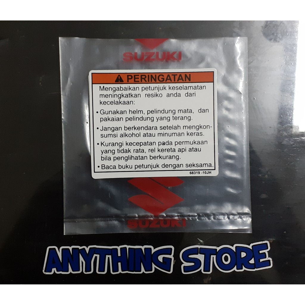 Warning Label Sticker General Warning Sticker Suzuki Satria 2 stroke ...