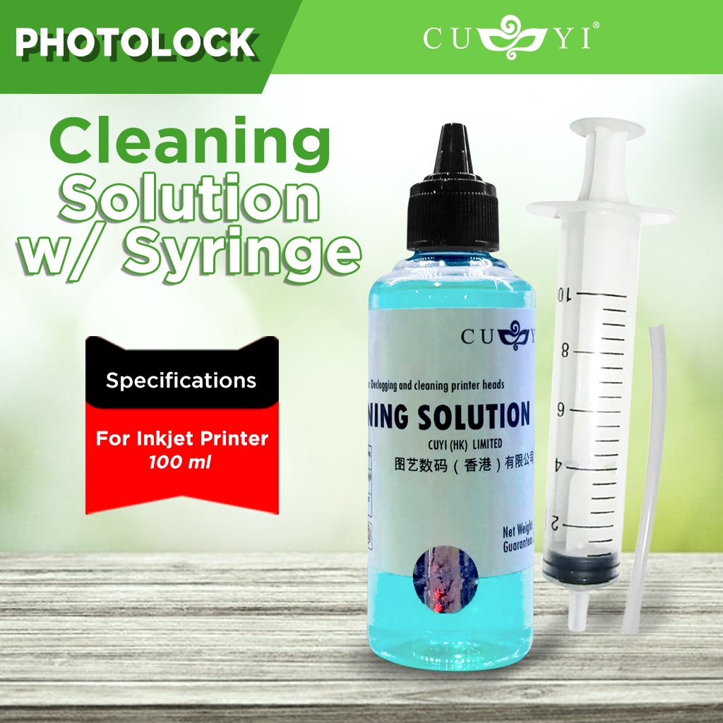 Promo Bundle - CUYI Cleaning Solution 100ml and Syringe with Hose for ...