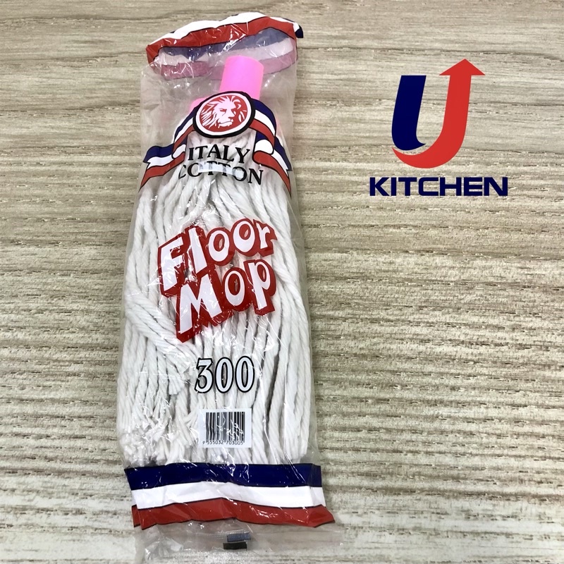 White Cotton Mop / Mop Lantai Putih Cotton / Floor Mop / Kepala Mop ...