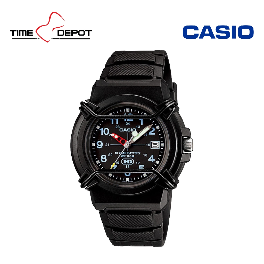 Casio HDA-600B-1BVDF Analog Black Resin Strap Watch For Men | Shopee ...