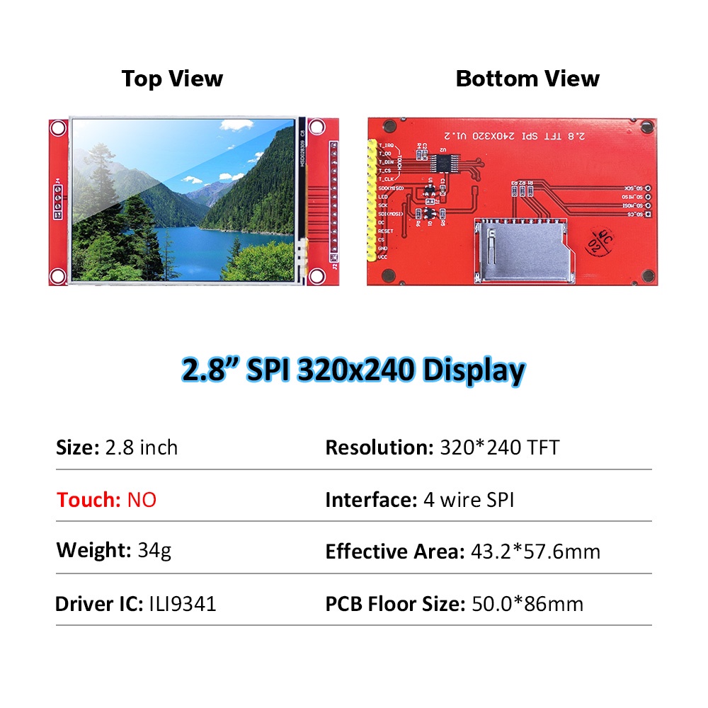 LAFVIN 2 4/2 8/3 2/3 5 Inch Tft Lcd Touch Display Screen Panel 320x240 ...