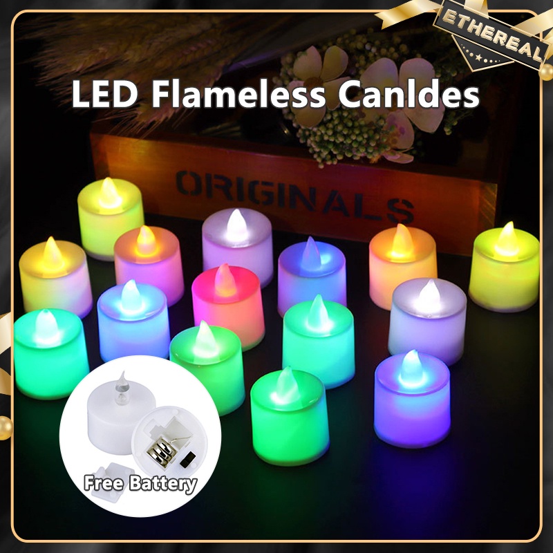 LED Flameless Candle Light Tea Lamp Wedding Birthday Decoration Family ...
