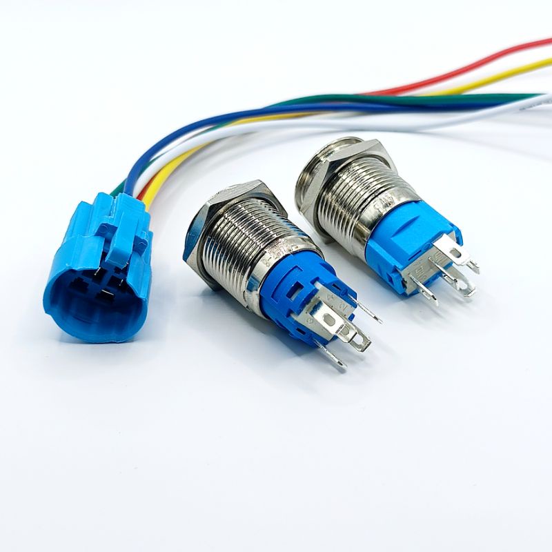 Universal 12V Motorcycle Halo Switch – LED On-Off Waterproof Push ...