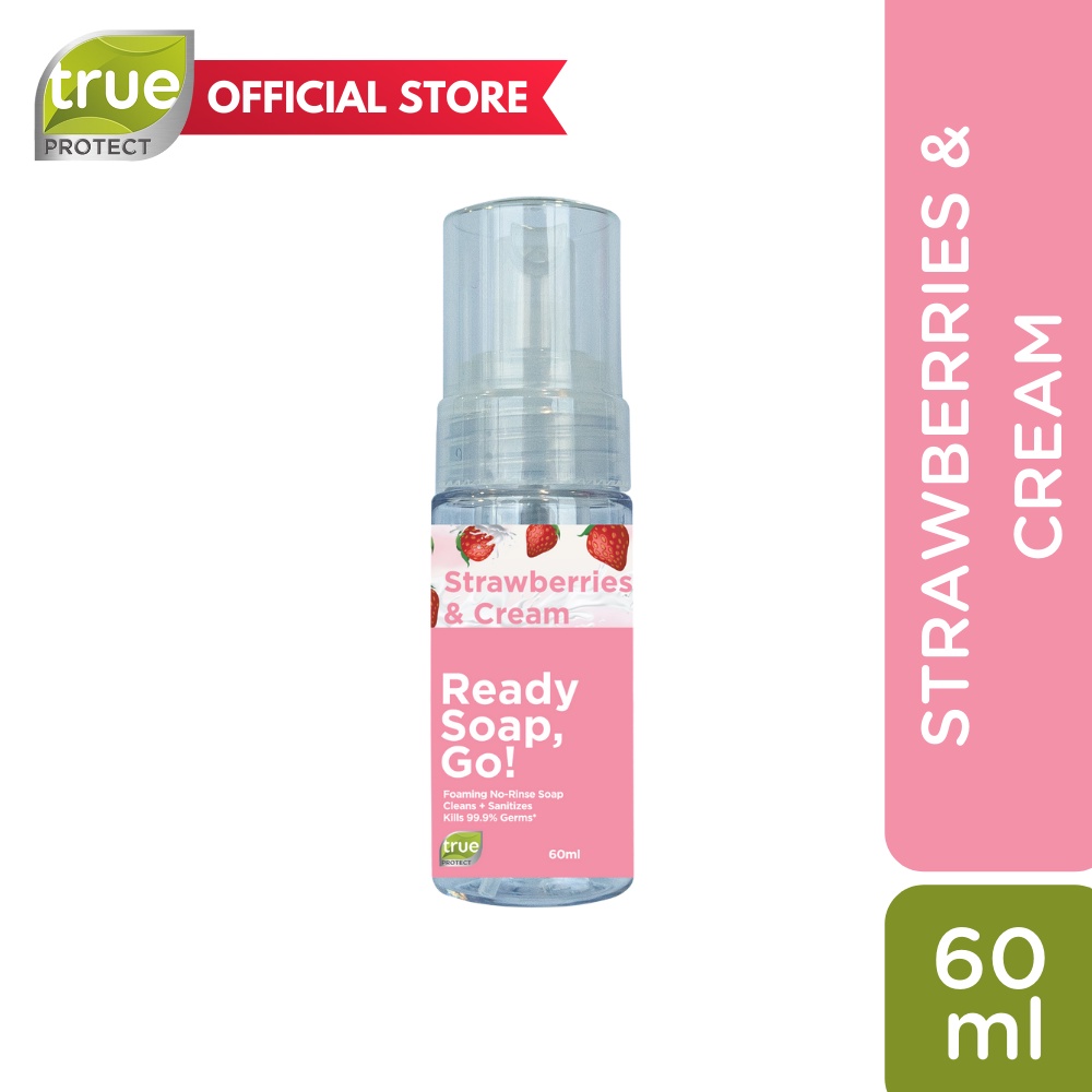 Ready Soap, Go! No-Rinse Foaming Soap 60mL - Strawberries & Cream ...