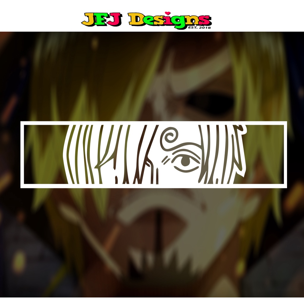 ONE PIECE SANJI CUTOUT VINYL STICKER | Shopee Philippines