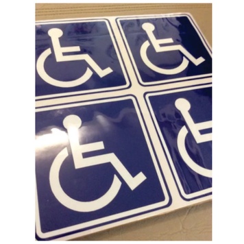 Handicap / Person With Disabilities / PWD vinyl cut out sticker for ...