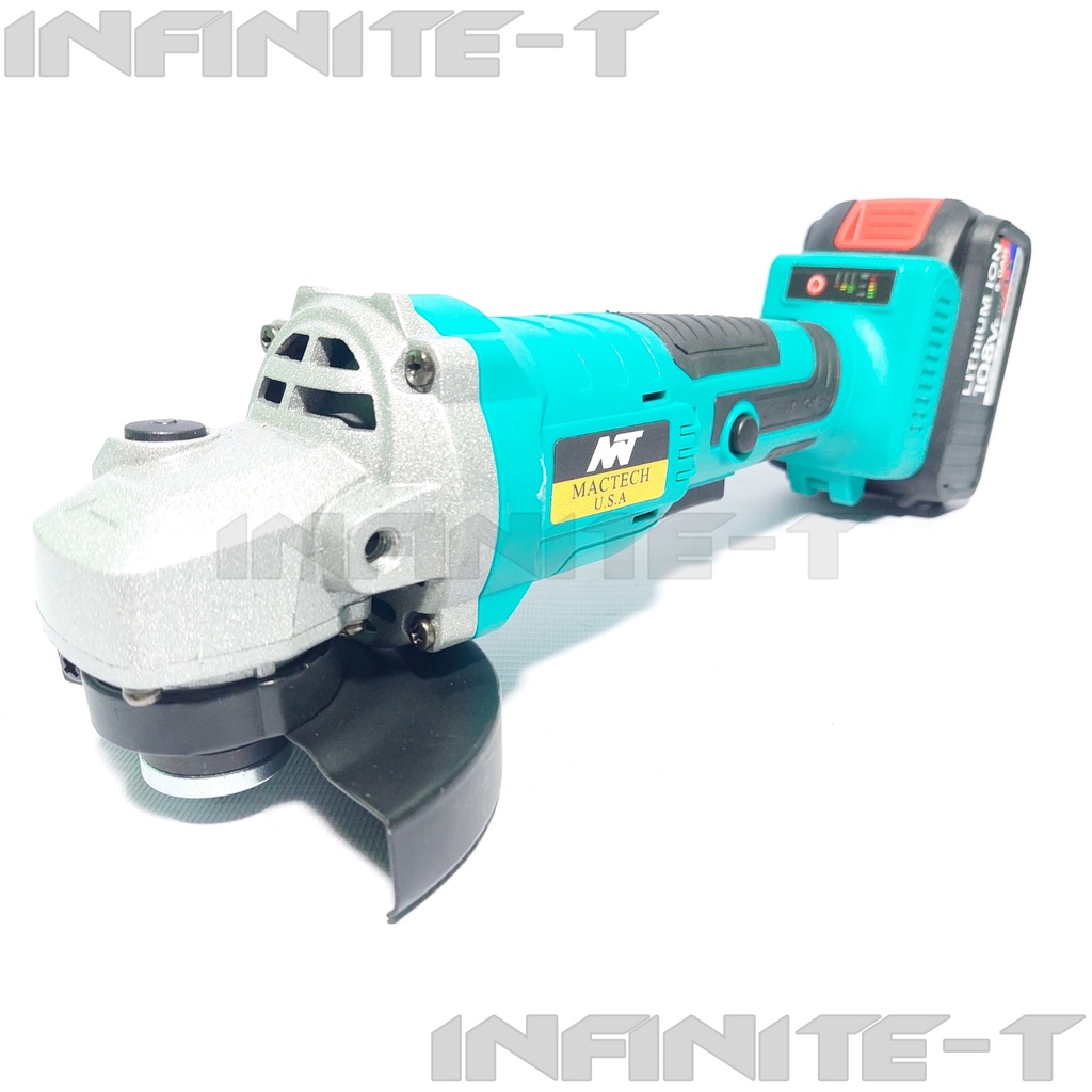 Mactech Brushless Cordless Angle Grinder (2 Batteries Included ...