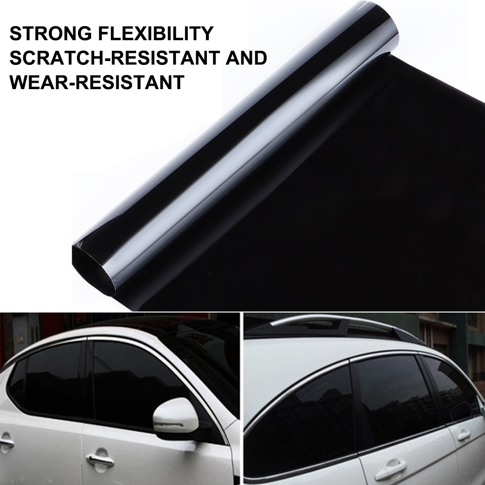 Super Black Car Window Tint Windshield Film Heat UV Reject Privacy Anti ...