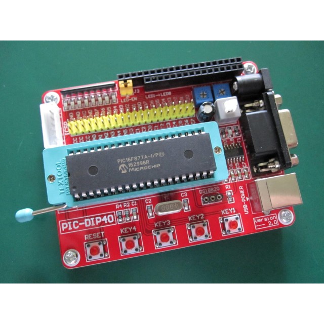 System PIC Development Board Mini + Microchip PIC16F877 | Shopee Philippines