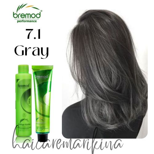 7.1 GRAY Bremod Hair Color - With Oxidizer Set | Shopee Philippines