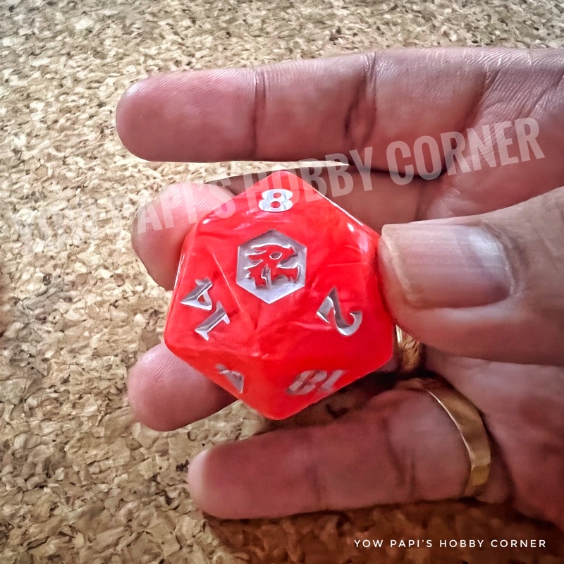 MTG OVERSIZED SPIN DOWN LIFE COUNTER D20 DICE D&D / KAMIGAWA NEON ...