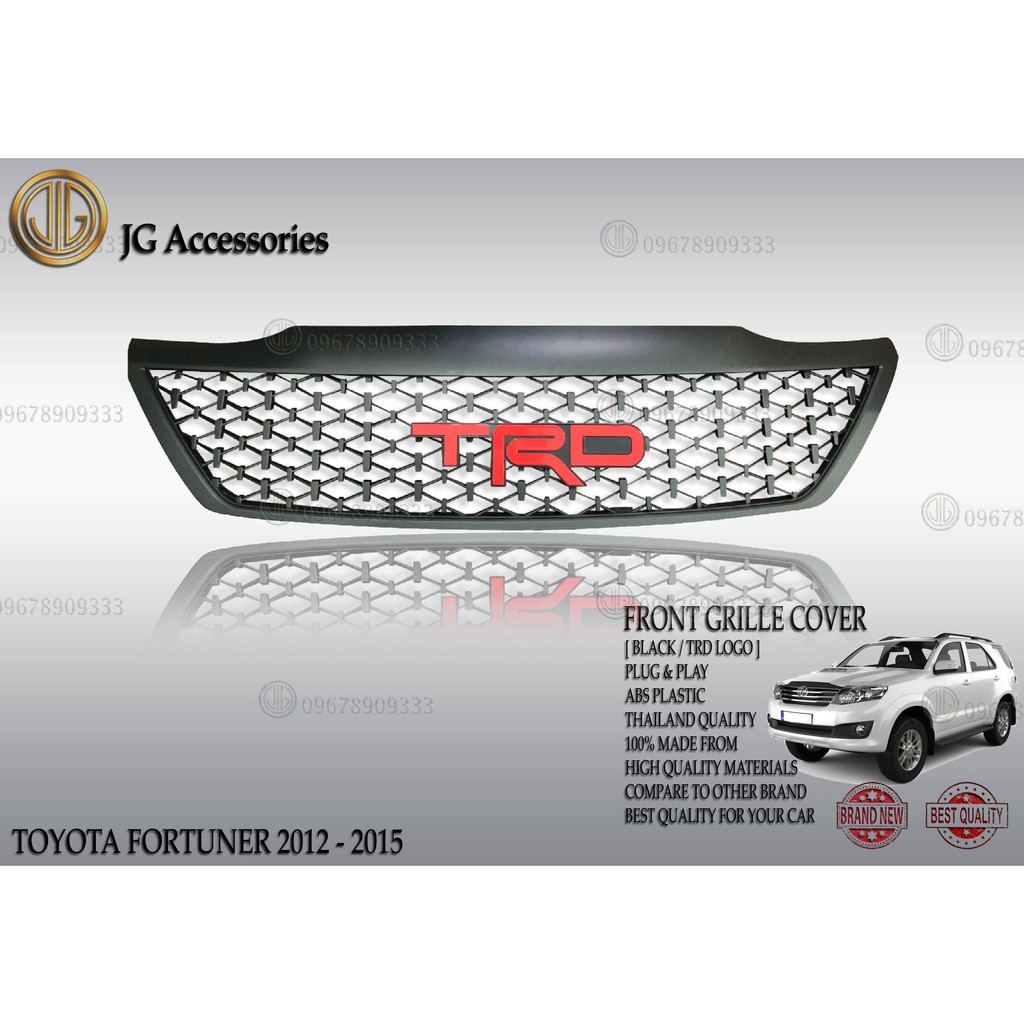 TOYOTA FORTUNER 2012-2015 FRONT GRILL HONEYCOMB TRD RED/RONT GRILLE ...
