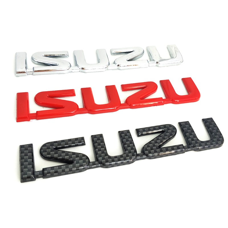 Silver Red Black Carbon ISUZU Car Rear Trunk Number / Letters Labeling ...