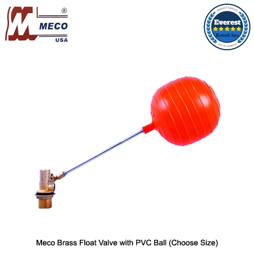 Meco Brass Float Valve with PVC Ball (Choose Size) | Shopee Philippines