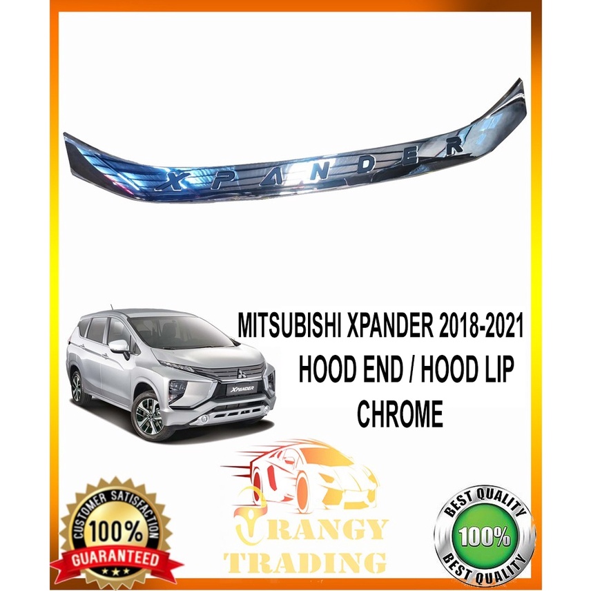 Mitsubishi Xpander 2018 to 2021 Hood End / Hood Lip / Hood Guard Chrome ...