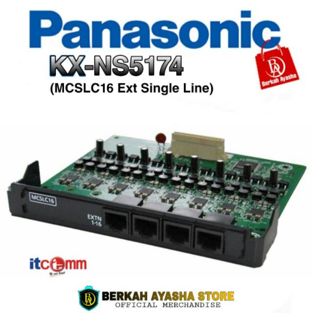 Panasonic KX-NS5174 Pabx Card - MCSLC16 Ext Single Line KX NS300 NS320 ...