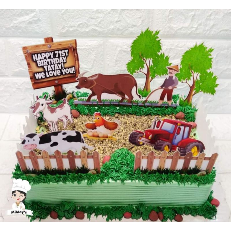 Farm theme cake topper | Shopee Philippines