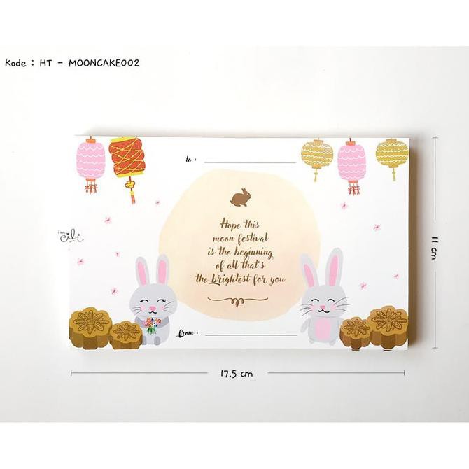 Best Product) (ht-mooncake02) Iamcili Mooncake Greeting Card | Shopee ...