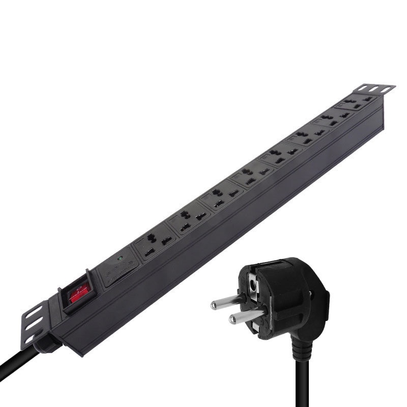 19" Rack Power Distribution Unit PDU Power Strip, 3500W Universal Power ...