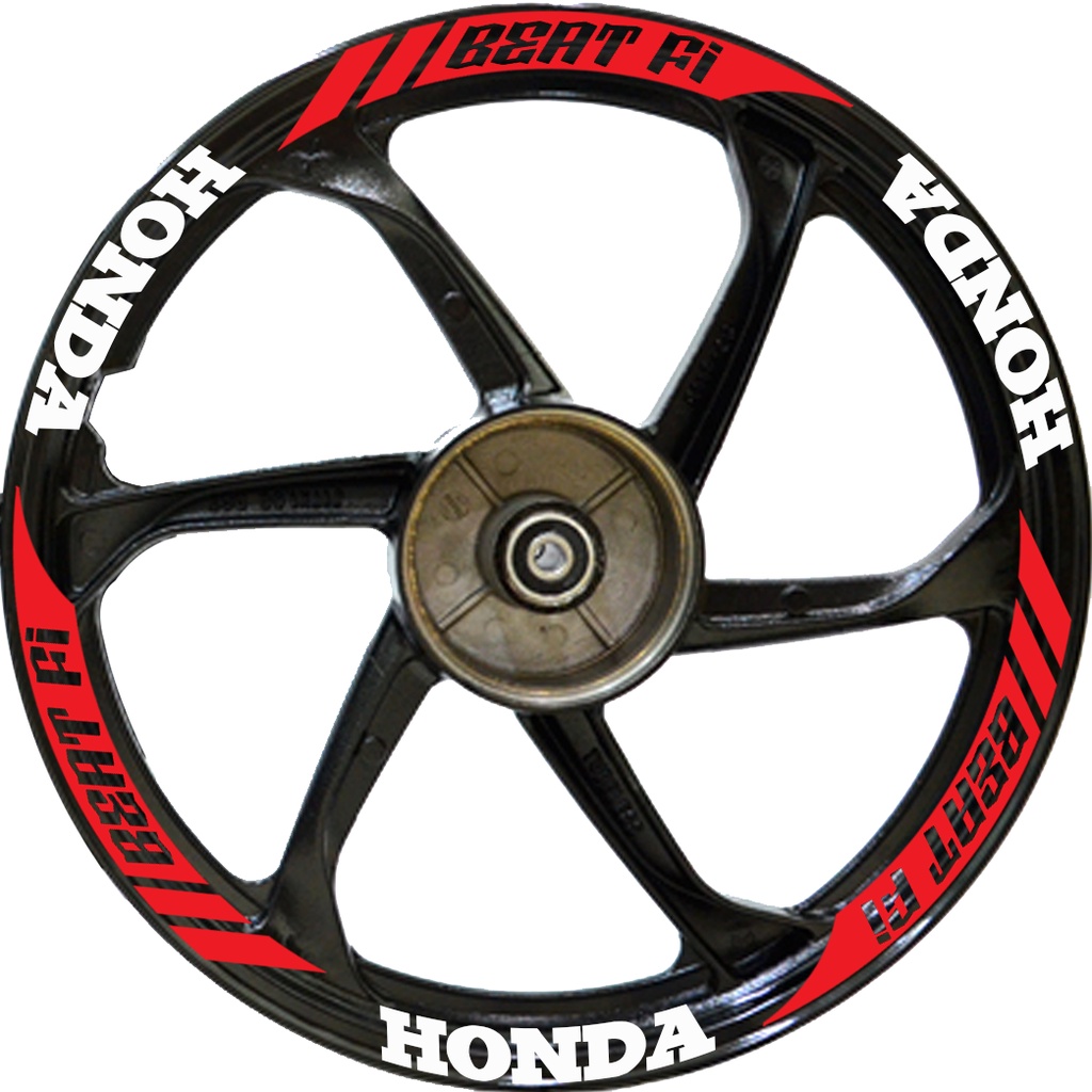 HONDA BEAT FI MAGS STICKER DECALS, SET FOR 2 MAGS FRONT AND REAR ...