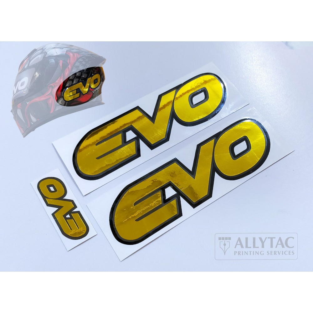 Gold Chrome / Silver Chrome Stickers for EVO GSX3000 V2 Viper - 2pcs ...
