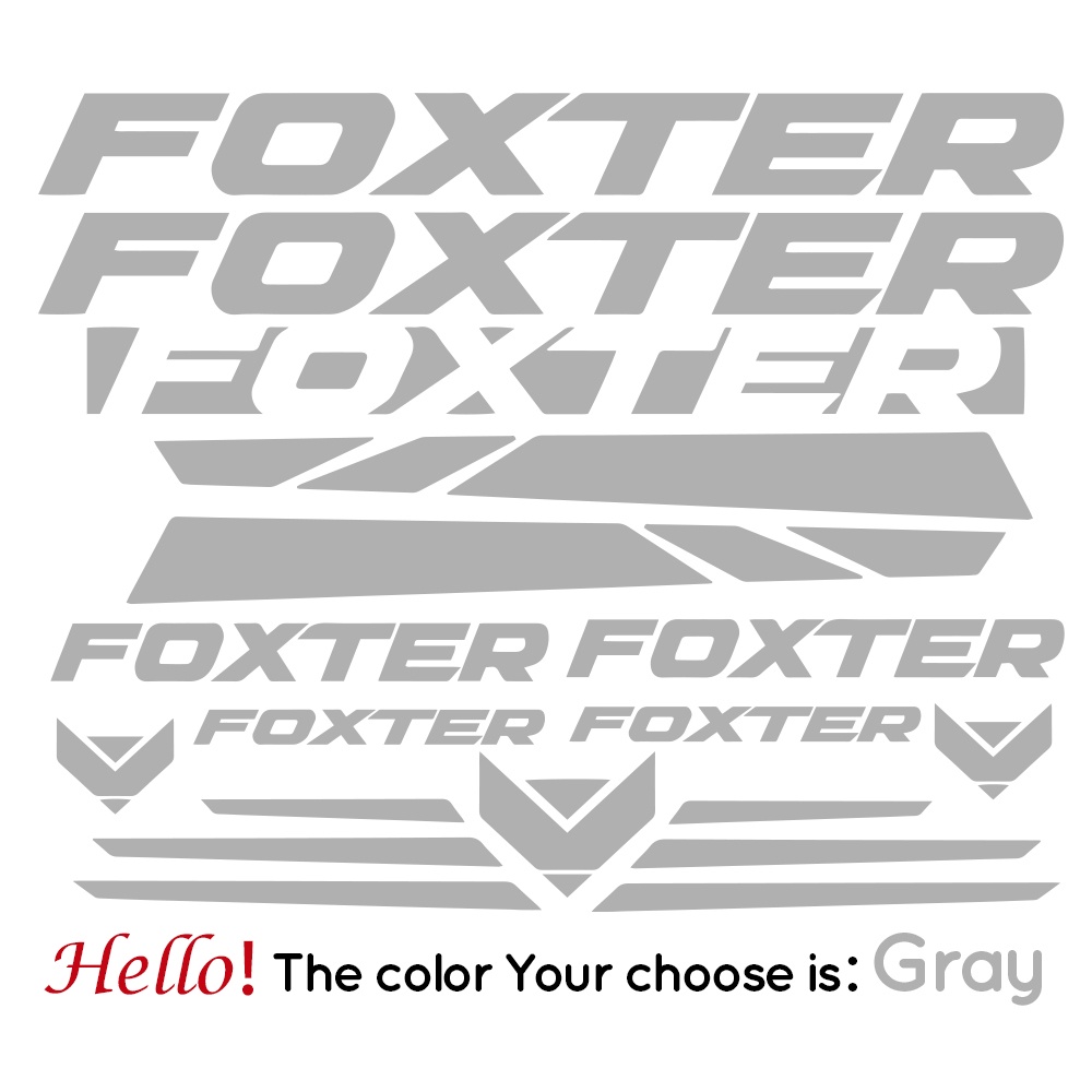FOXTER Bike Carbon Fiber Vinyl Sticker Decal for Mountain Bike Stickers ...