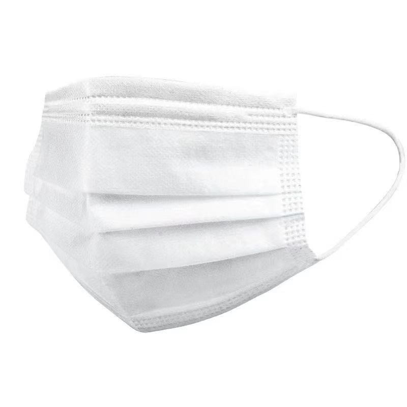 50pcs White 3-ply Disposable Surgical Face Mask WITHOUT BOX | Shopee ...