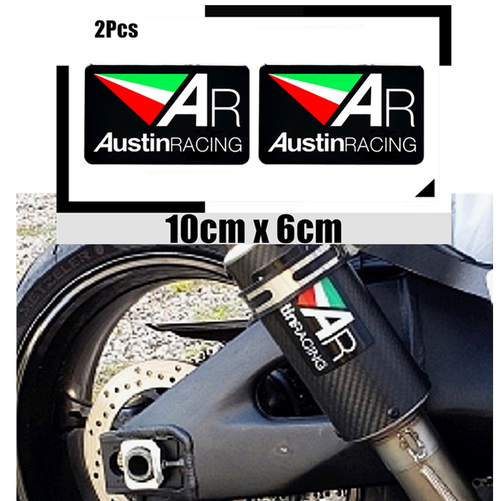 3D Aluminum Emblem Decal Heat-resistant Motorcycle Exhaust Pipe ...