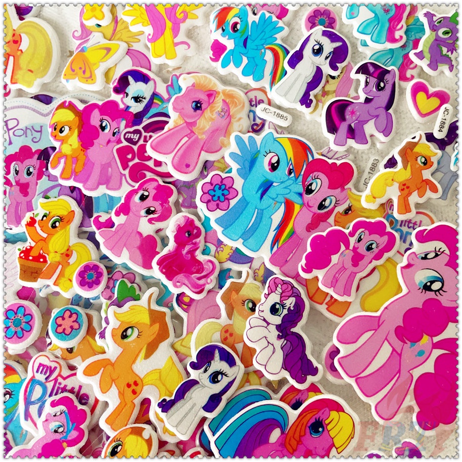 5Sheets My Little Pony: Friendship is Magic Q-1 DIY Rewards Sticker 3D ...