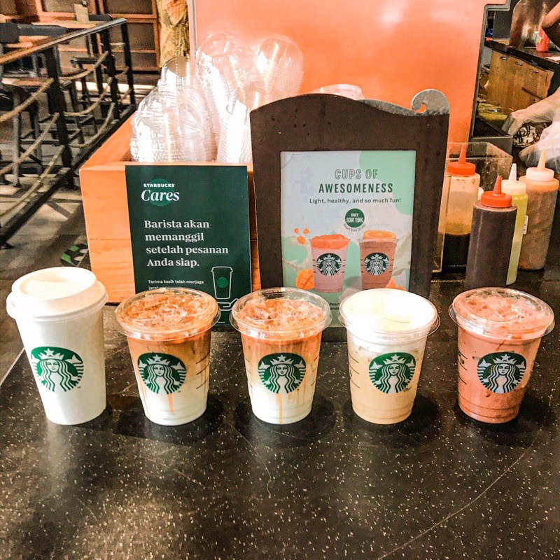 Starbucks Drink GRANDE Size All Variants Of GOJEK Special MENU/GRAB ...