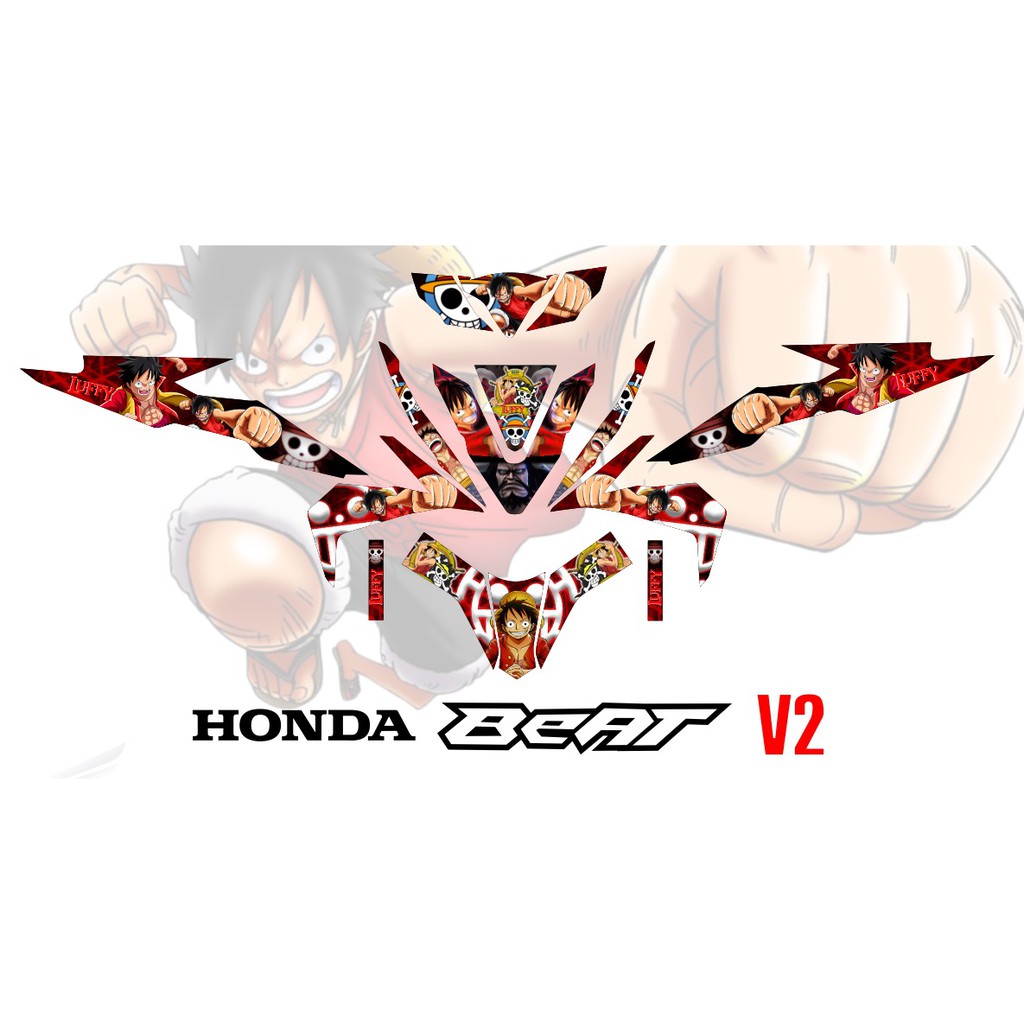 HONDA BEAT V2 LUFFY ONE PIECE | Shopee Philippines