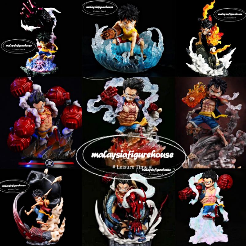 ONE PIECE WCF G5 GEAR FOURTH GEAR THREE LUFFY MINI COPY RESIN GK FIGURE ...