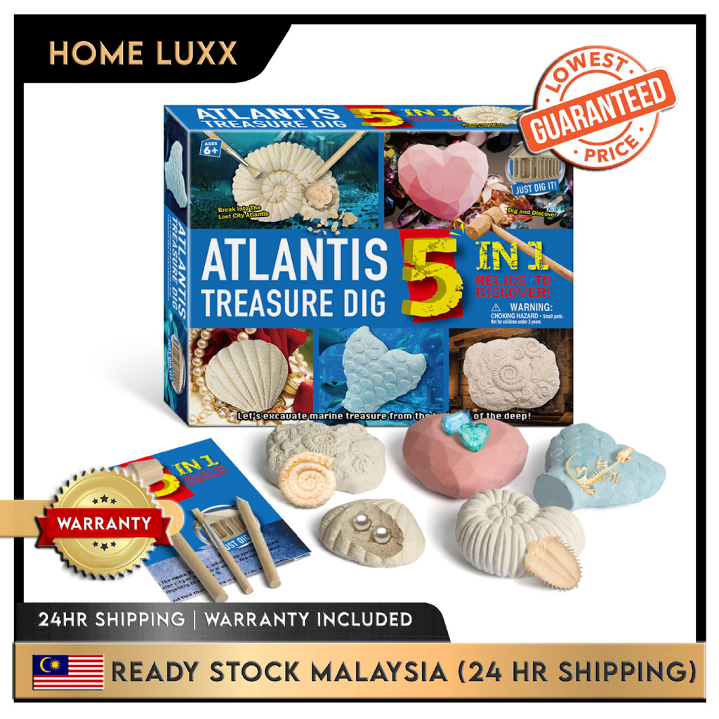 Excavation Archeology Toy [Atlantis] Treasure Digging Discovery Science ...