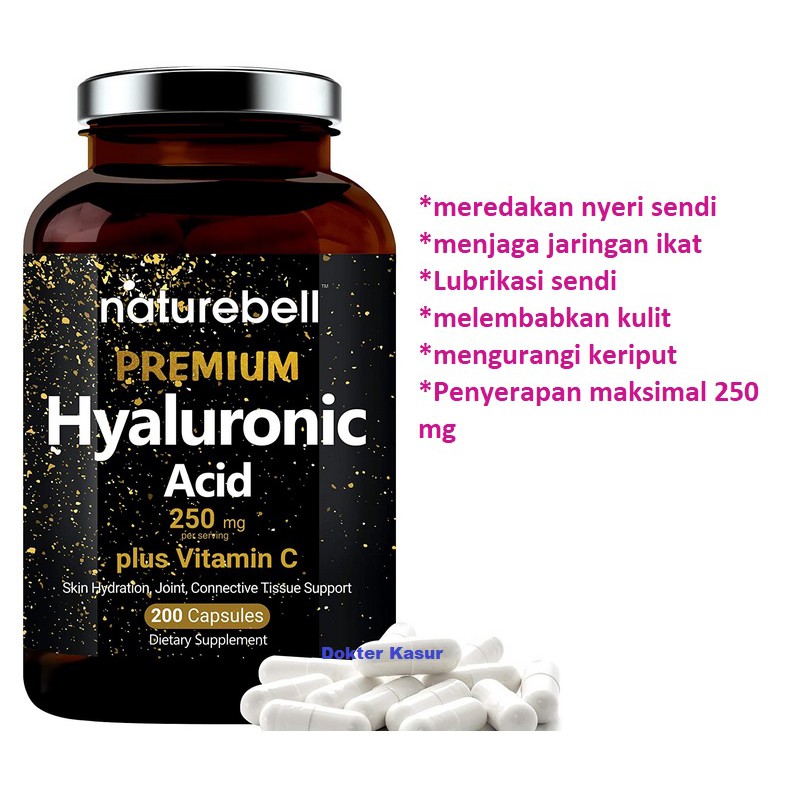 Naturebell Joint Supplement Hyaluronic Acid 250mg, Joint & Skin Hydration | Shopee Philippines