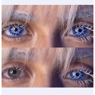 UYAAI 1pair Yearly Gojo Satoru Cosplay Contact Lenses Grey Blue Lens ...