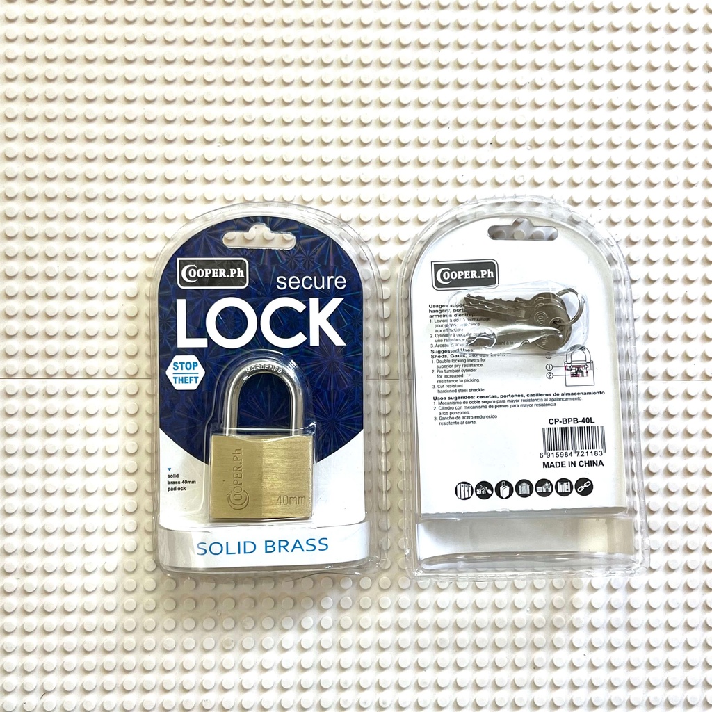 Cooper.ph Rhombus Shape Brass Padlock Short and Long CP-BPB | Shopee ...