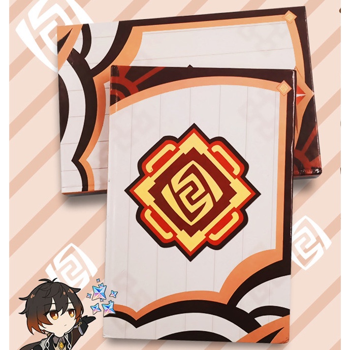 Game Genshin impact notebook school supplies Klee Raiden Shogun Zhongli ...