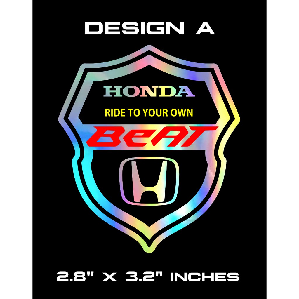 HONDA BEAT STICKER DECAL EMBLEM WATERPROOF | Shopee Philippines