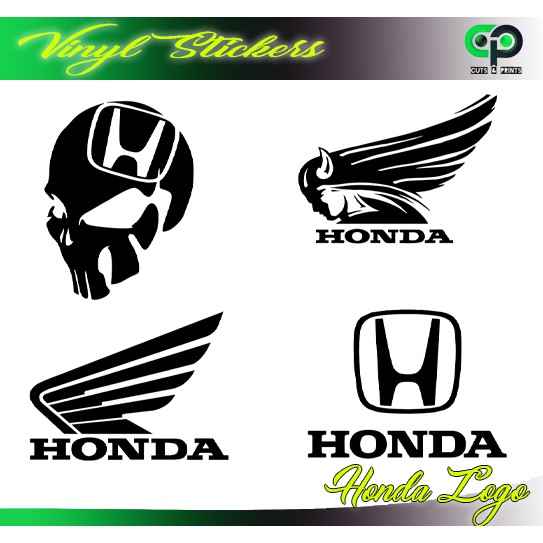 Honda Logo Selection 001 - Vinyl Sticker (For Laptop, Motorcycle, Car ...