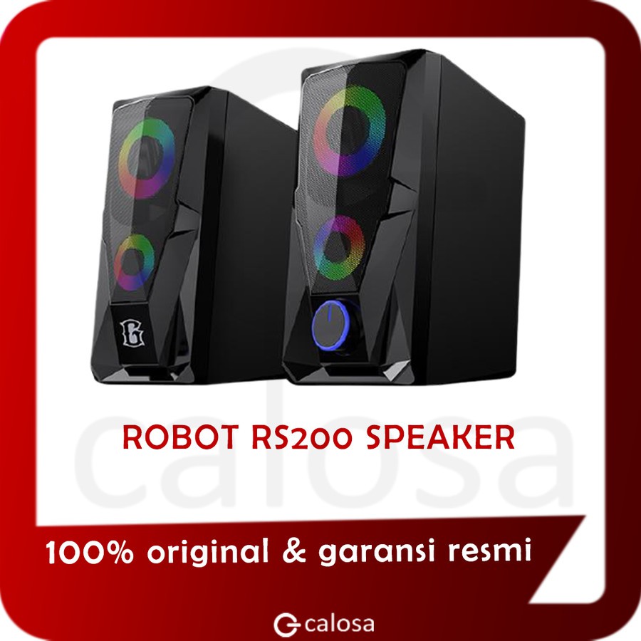 Robot RS200 Multimedia Stereo Gaming Laptop Computer Speaker | Shopee ...