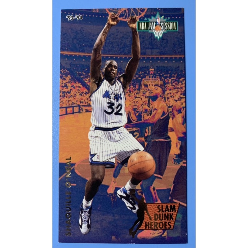 1993 Fleer Jam Session Slam Dunk Heroes NBA Cards - Shaquille Shaq ...