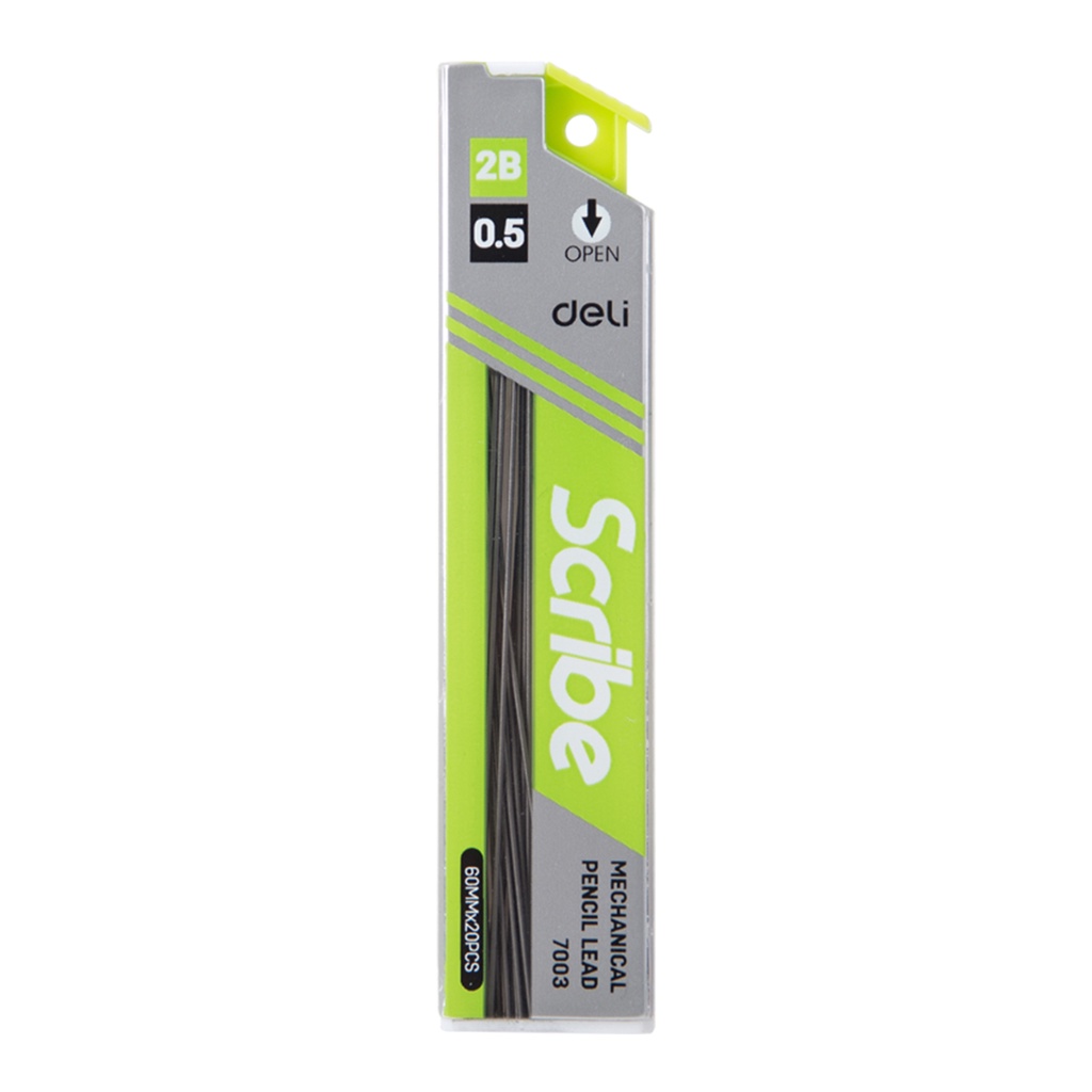 Deli 0.5mm 2B Mechanical Pencil Graphite Refill Replacement Pencil Lead ...