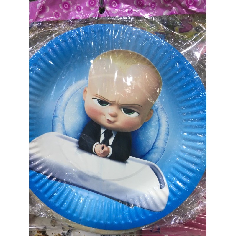 Boss baby paper plate 40 pesos/ 10 pcs | Shopee Philippines