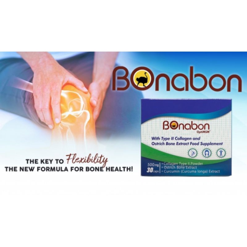 Bonabon with Type II Collagen and Ostrich Bone Extract Food Supplement ...