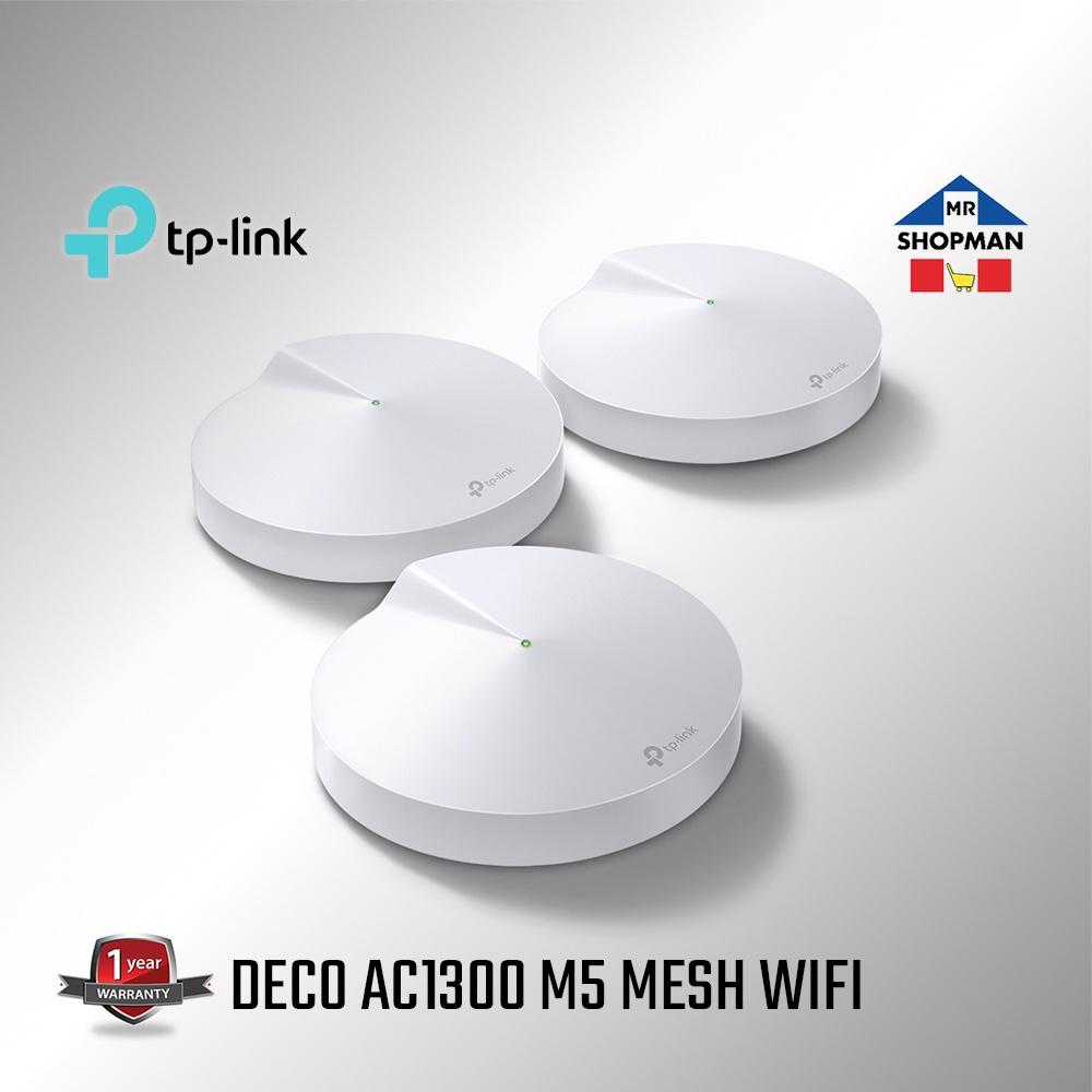 TP-Link Deco M5 AC1300 3-Pack / 2-Pack Whole Home Mesh Wifi Wireless System Tplink | Shopee ...